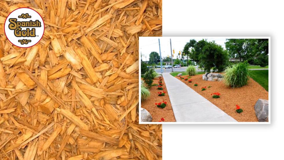 Spanish Gold Mulch ™ (70 bags) | Buy Mulch Direct